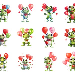 Frog in Love Clipart, Valentine's Day, PNG Images, Transparent ...