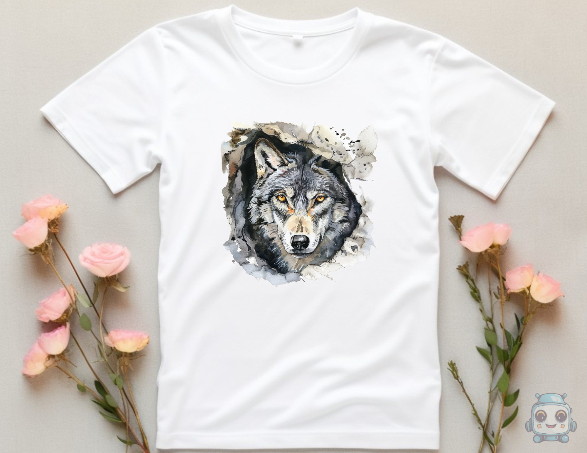 27 Wolves in Caves Clipart, Watercolor Clipart, PNG Individual Images ...