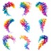 20 Rainbow Balloons Clipart, Balloon Clipart, PNG Individual Images on ...