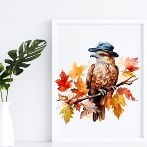 21 Eagle With Hats Watercolor Clipart, Fall Eagles, Fall Clipart, PNG ...