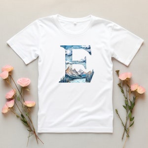 Watercolor Mountain Alphabet Clipart, PNG Individual Images on ...