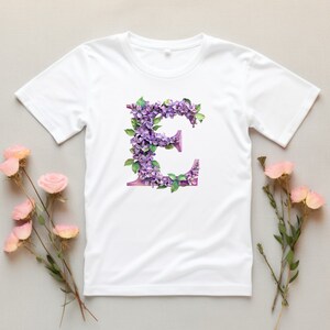 Lilac Flower Alphabet, Letters Png, Alphabet Png, Instant Download for ...