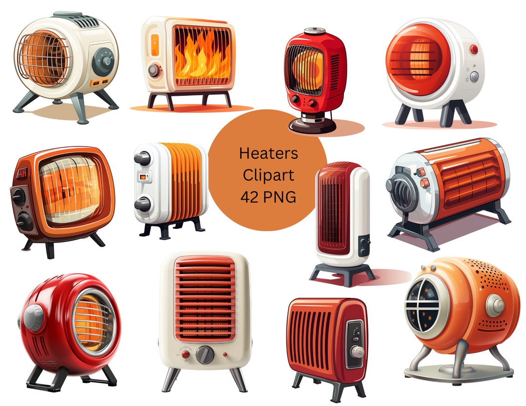 Heaters Clipart, PNG Digital Files on Transparent Background ...