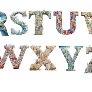 City Alphabet Clipart , Alphabet, Transparent Background, High Quality ...