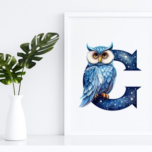 Owl Alphabet, Letters Png, Alphabet Png, Instant Download for ...