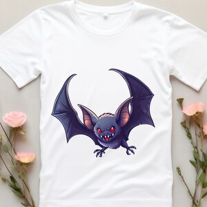 27 Vampire Bats Watercolor Clipart, Halloween Clipart, PNG Individual ...