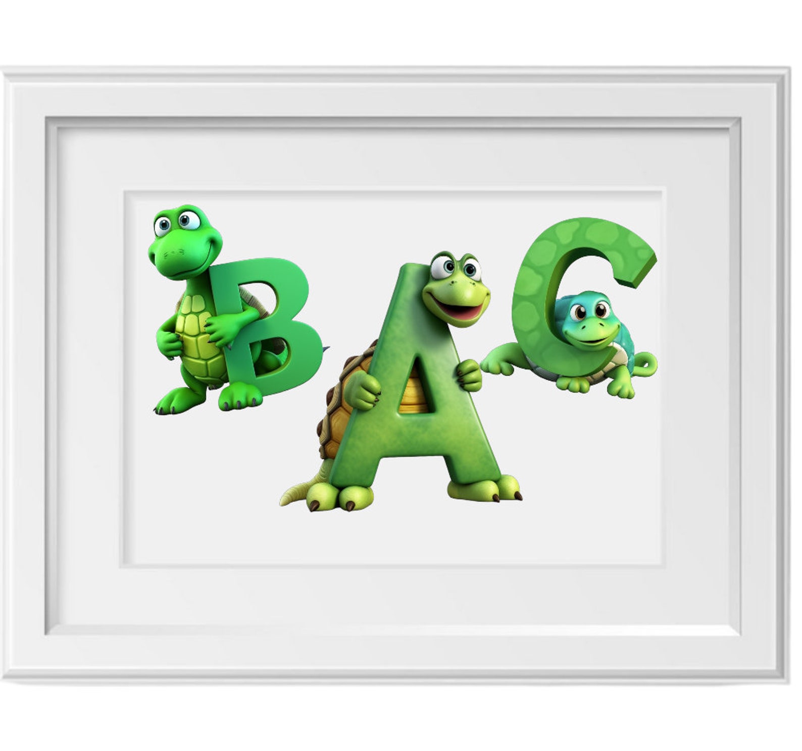 Turtle Alphabet Clipart Transparent Background High Quality - Etsy