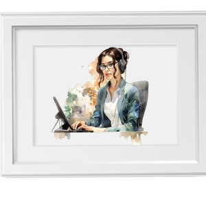 Receptionist Clipart, Transparent Background, High Quality, Clipart ...