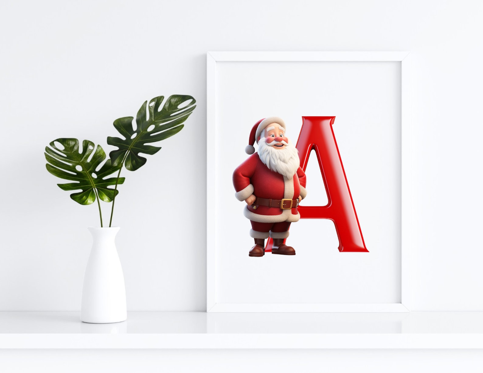 Santa Claus Alphabet, Letters Png, Alphabet Png, Instant Download for ...