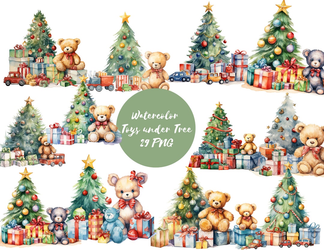 Toys Under Tree Toys Png Christmas Png Instant Download for - Etsy