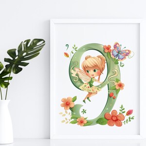 Clipart Fairy Numbers, Numbers Png, Instant Download for Commercial Use ...