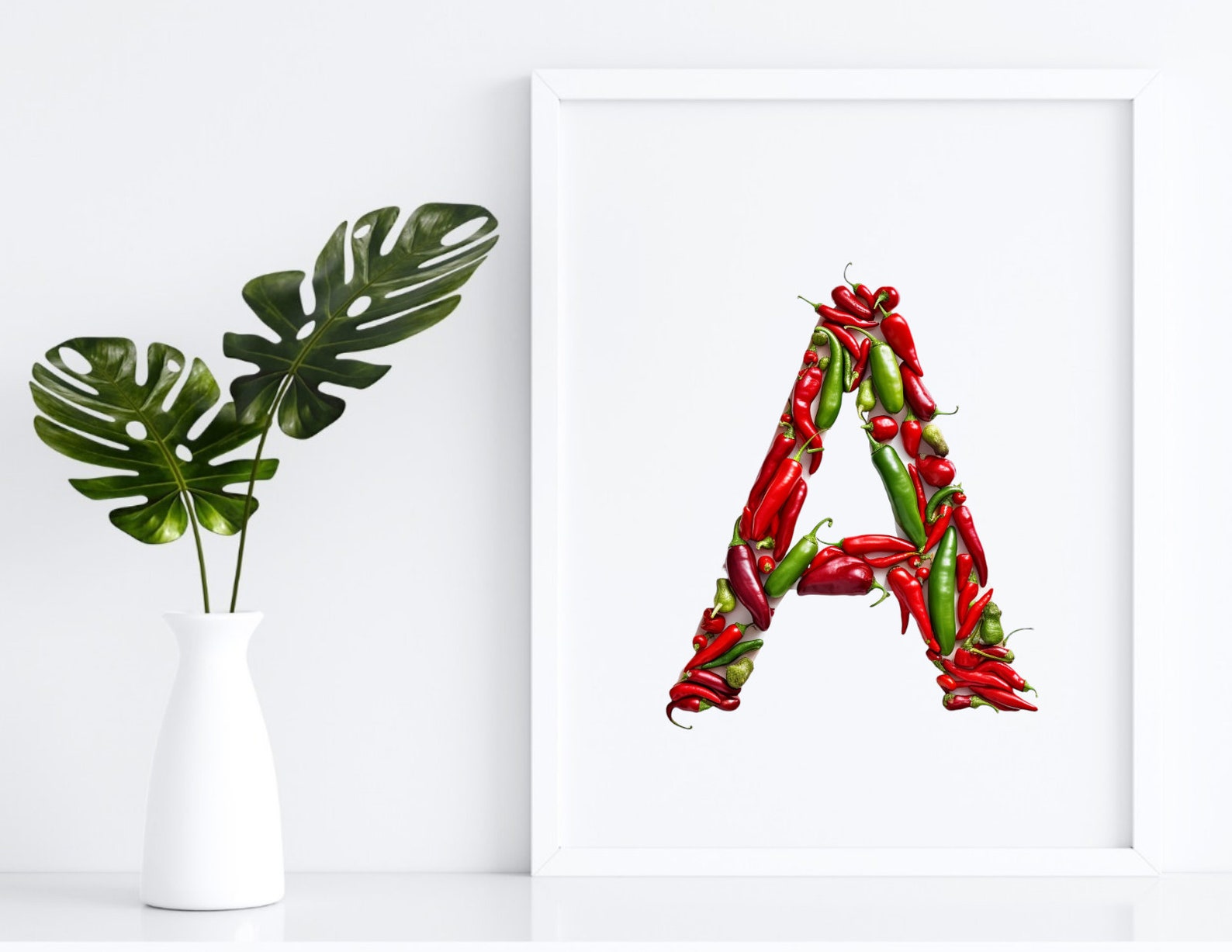 Chilli Peppers Alphabet, Letters Png, Alphabet Png, Instant Download ...