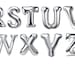 Silver Foil Balloon Alphabet Clip Art Graphics in PNG Format for ...