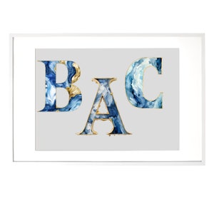 Blue Marble Alphabet Clipart , Marble Alphabet, Transparent Background ...