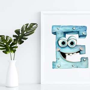 Smiley Alphabet Watercolor, Smiley Letters, Transparent Background ...