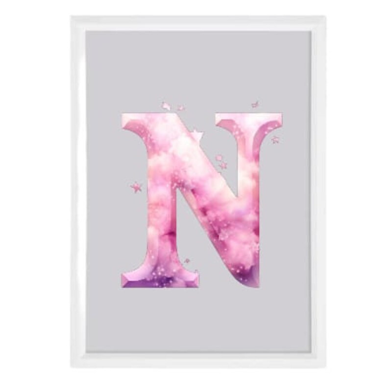 Pink Sky Alphabet Clipart Alphabet Transparent Background - Etsy