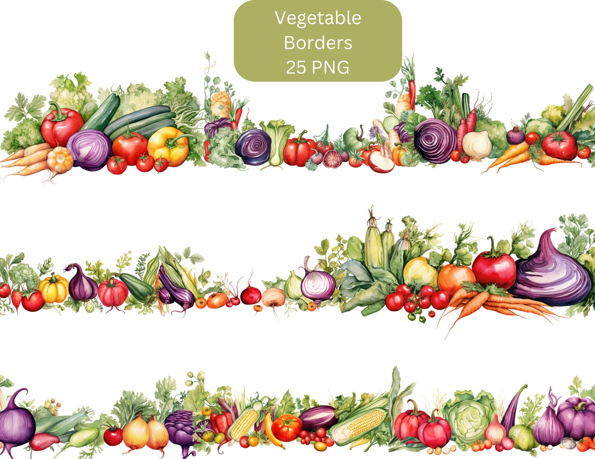 Fruits And Vegetables Clipart Border