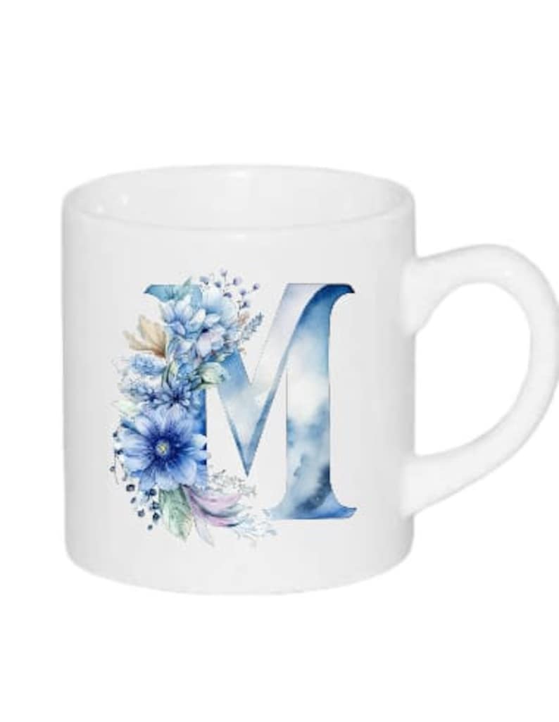 Watercolor Floral Blue Alphabet Clipart Floral Alphabet - Etsy