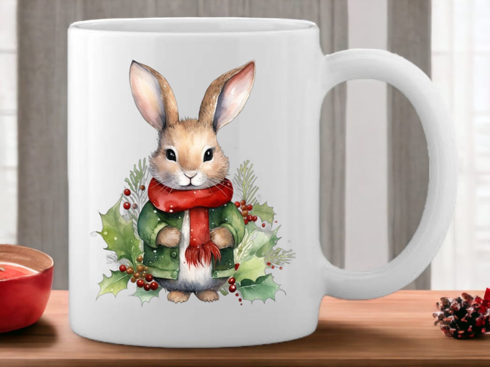 Woodland Christmas Clipart, Winter PNG, Forest Christmas Animals ...