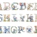 Elephant Alphabet Watercolor, Elephant Letters, Transparent Background ...