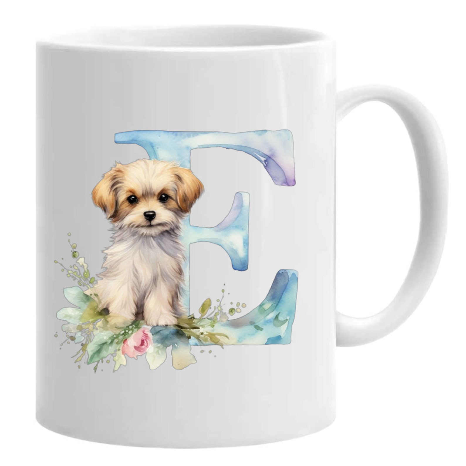 Watercolor Puppy Alphabet Clipart, Transparent Background, High Quality ...