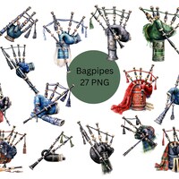 Scottish Bagpiper SVG JPG - Etsy