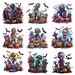 Halloween Zombie Watercolor Clipart, Halloween Clipart, PNG Individual ...