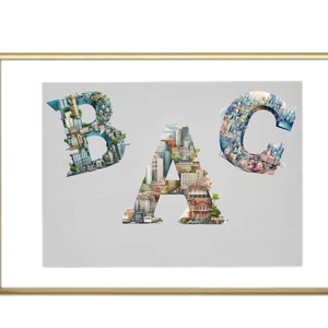 City Alphabet Clipart , Alphabet, Transparent Background, High Quality ...
