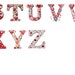 Valentines Alphabet, Letters Png, Alphabet Png, Instant Download for ...