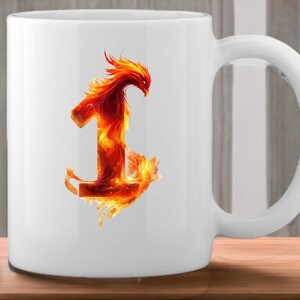 Watercolor Phoenix Numbers Png, Instant Download for Commercial Use ...