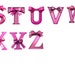 Pink Bow Alphabet, Bow Letter Instant Download for Commercial Use, High ...