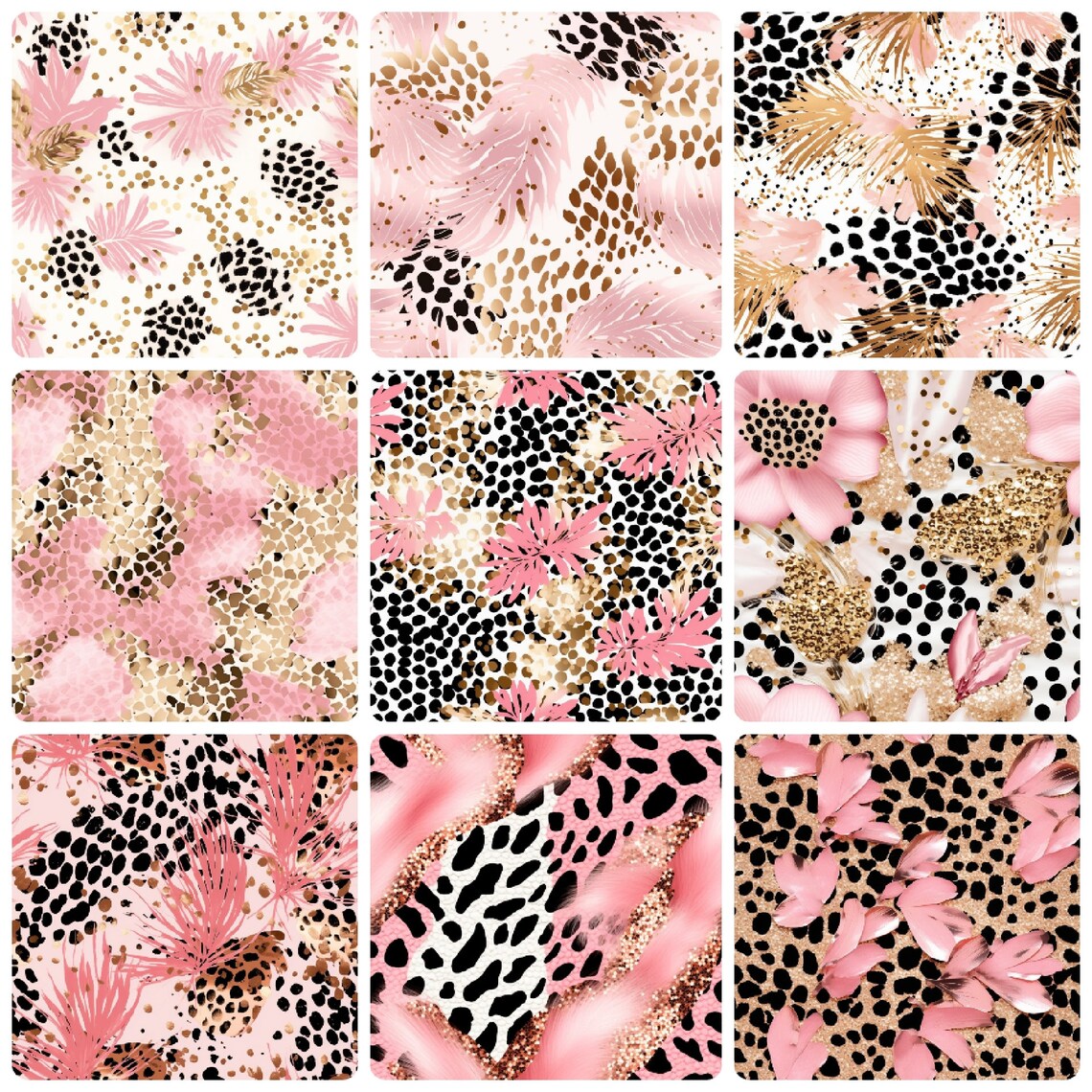 Pink Leopard Background Transparent Background High Quality - Etsy
