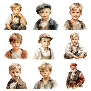 Watercolor German Men Clipart, PNG Digital Files on Transparent ...