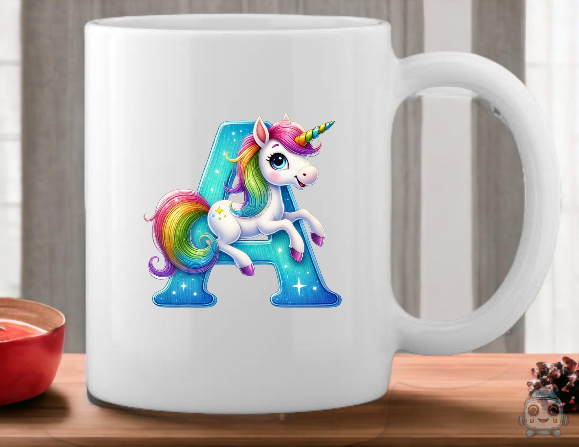 Magical Unicorn Alphabet Clipart | Rainbow Letters | Cute Unicorns ...