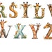Giraffe Alphabet Clipart, Transparent Background, High Quality, Clipart ...