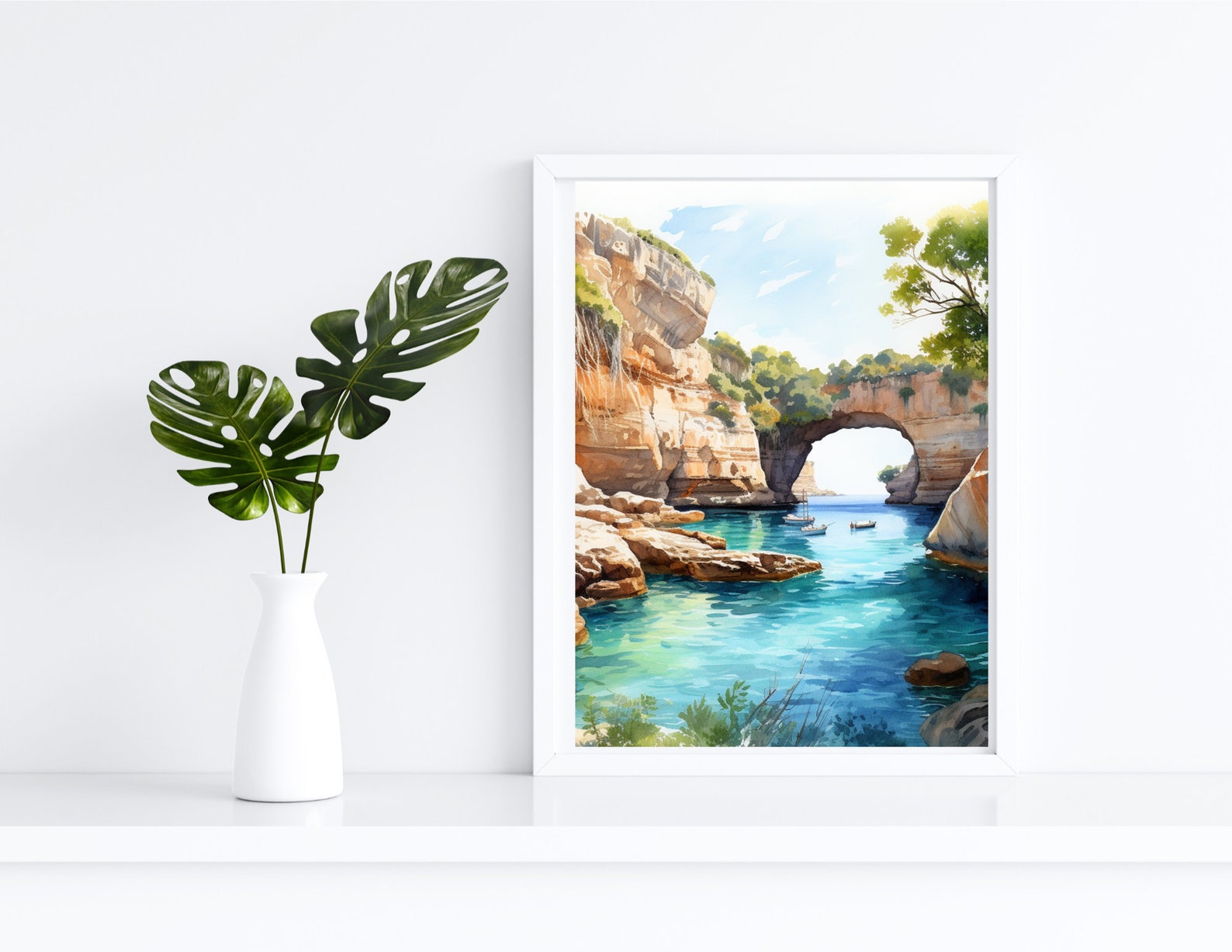 Watercolor Mallorca Clipart, Majorca PNG Digital Files on Transparent ...