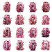 35 Watercolor Pink Telephone Box Clipart, PNG Individual Images on ...