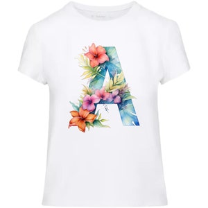 Watercolor Tropical Alphabet, Graphics in PNG Format Instant Download ...