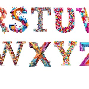 Party Alphabet Clipart , Alphabet, Transparent Background, High Quality ...