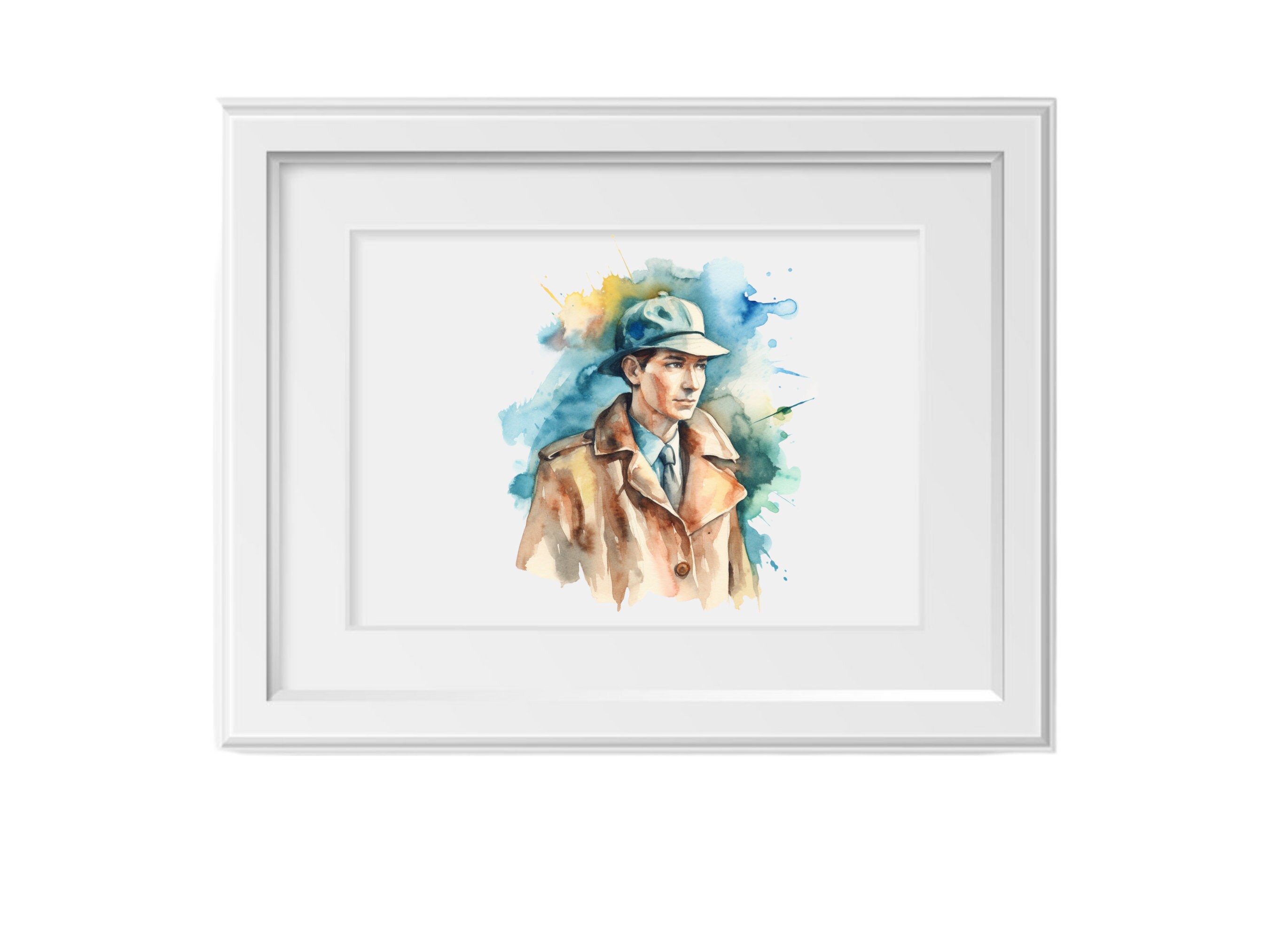 Watercolor Detectives Clipart, PNG Digital Files on a Transparent ...