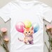 Cute Kittens With Balloon Watercolor Clipart, Baby Animals, PNG Digital ...
