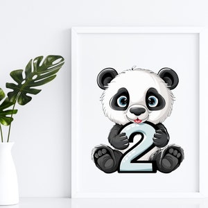 Clipart Panda Numbers, Numbers Png, Instant Download for Commercial Use ...