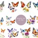 Pastel Butterflies Alphabet, Butterflies Letter Instant Download for ...