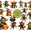 Animated Goblins Halloween Clipart, PNG Files on a Transparent Background, Commercial Use - Etsy