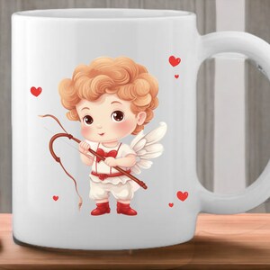 Cute Cupids Clipart, Valentine's Day Clipart, PNG Digital Files on ...