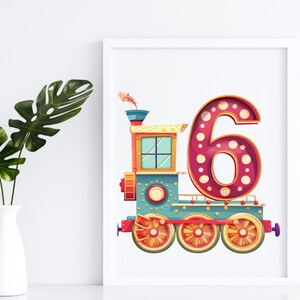 Clipart Train Numbers, Numbers Png, Instant Download for Commercial Use ...