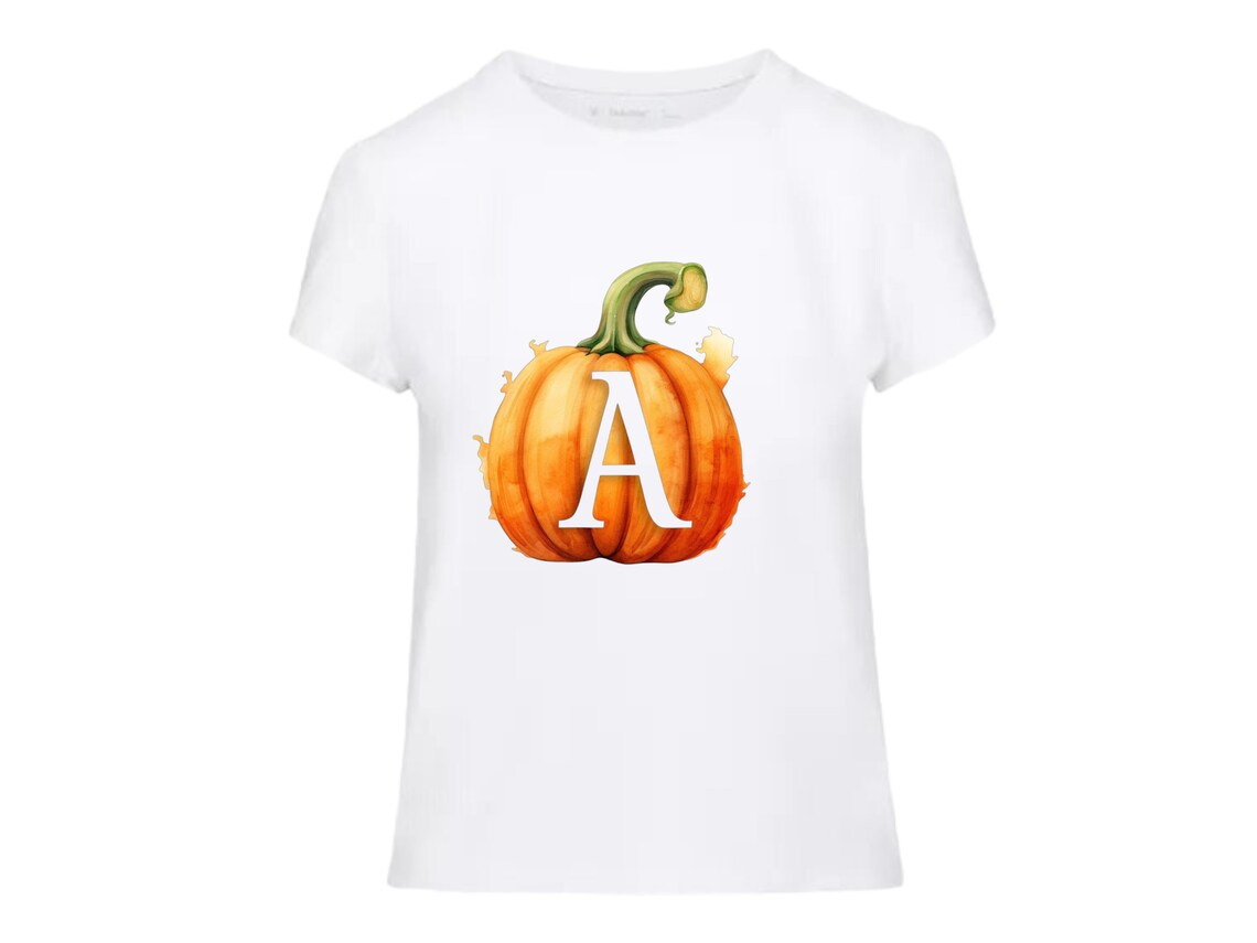 Pumpkin Alphabet, Transparent Background, High Quality, Clipart, 12x12 ...