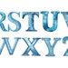 Blue Glitter Alphabet Clipart , Alphabet, Transparent Background, High ...