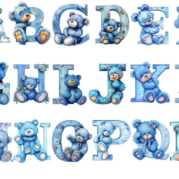 Bear Alphabet - Etsy