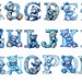 Blue Teddy Bear Alphabet, Letters Png, Alphabet Png, Instant Download ...